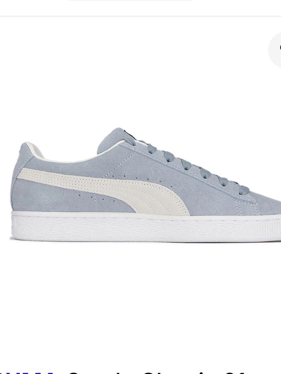 Puma | Shoes | Puma Suede Classic In Light Blue And Cream Formstrip ...